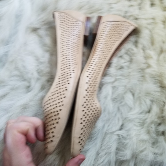 Corso Como | Shoes | Cc Corso Como Tan Laser Cut Flats 9 | Poshmark